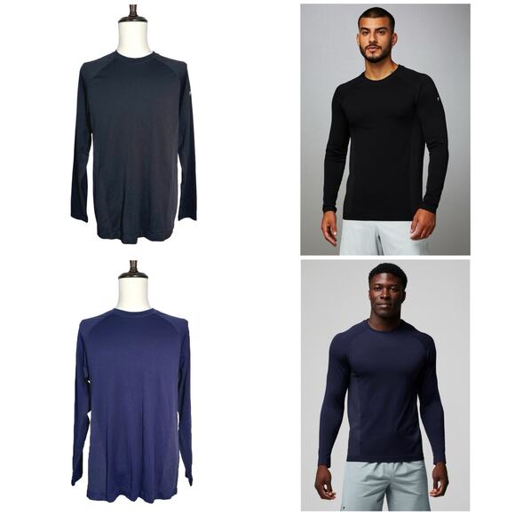 Fabletics | Shirts | Fabletics Men Pair Of 2 Training Day Navy Black ...